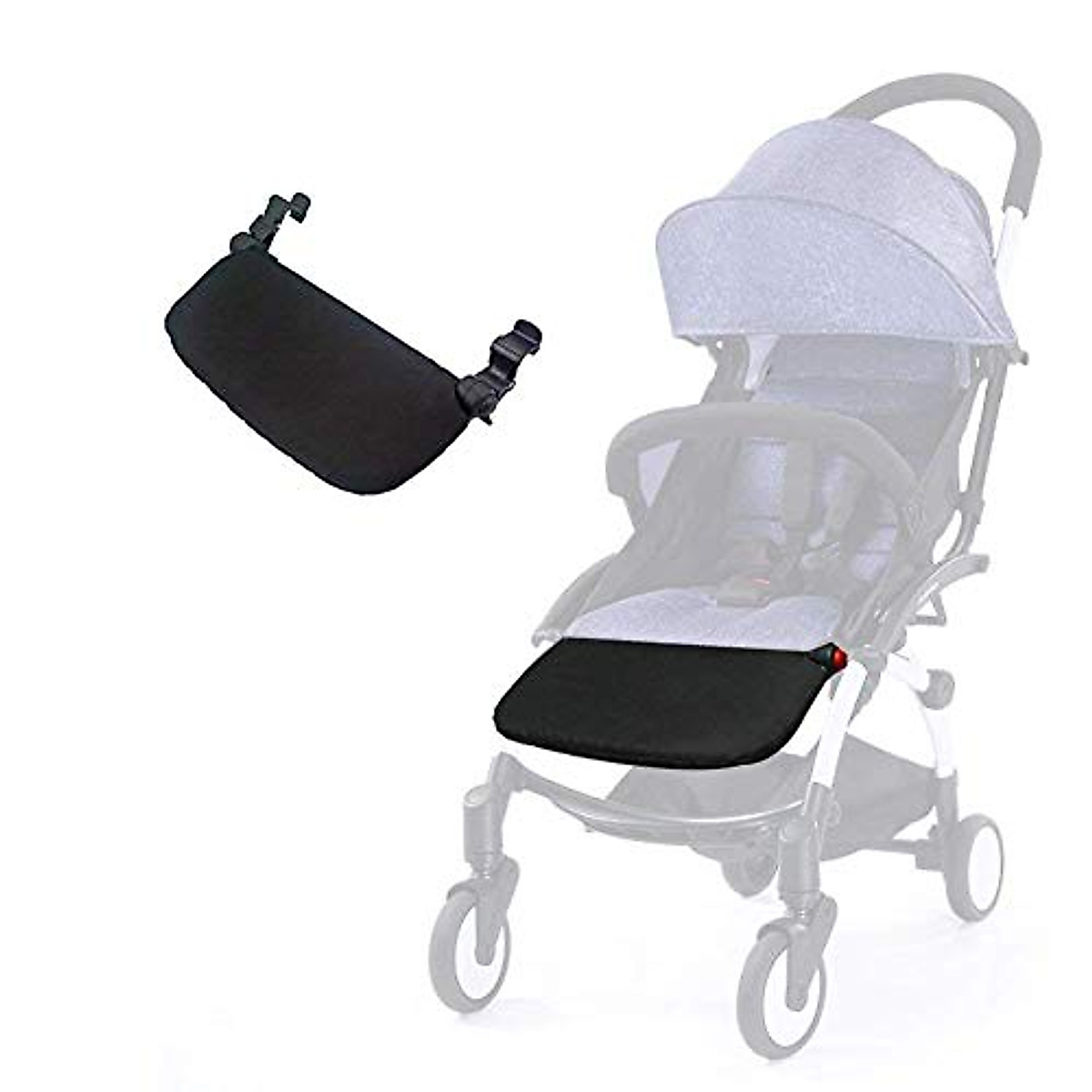 SeedFuture Stroller Footrest Black for Babyzen YOYO, Stroller Accessories Baby Leg Rest Fits Babyzen YOYO YOYO+ YOYO2 Baby Time, 8.5 Inch Long Extend Infant Pram Footboard