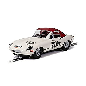 Scalextric Jaguar E-Type Goodwood Revival #24 1:32 Slot Race Car C4232