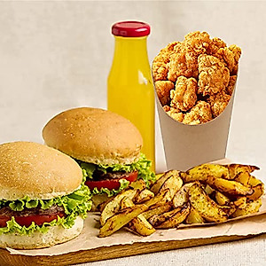 50 Pcs 14 Ounce French Fries Box, Disposable French Fries Cups for Baking Cakes Popcorn Ice Cream