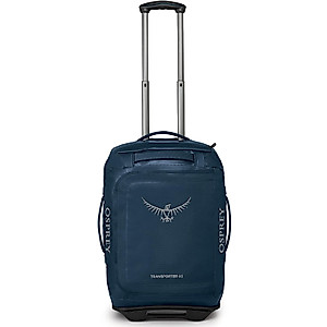 Osprey Transporter 40L Wheeled Travel Duffel Bag, Venturi Blue