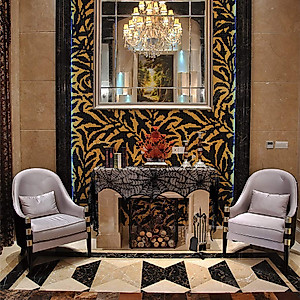 Halloween Decoration Black Lace Spiderweb Fireplace Mantle Scarf Cover Festive Party Supplies Set for Fireplace Window Door Frame Decoration 18 x 96 inch