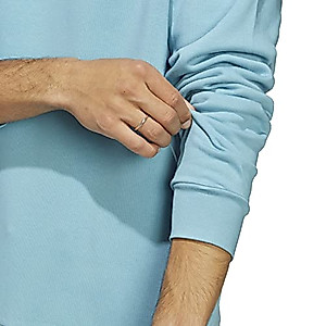 adidas Men's Essentials Fleece Sweatshirt, Preloved Blue, 3X-Large