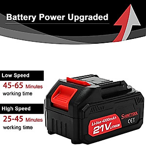 Cordless Mini Blower, 2-in-1 Small Blower with 2 Lithium Battery,Portable Blower for Inflating,Blowing Leaf,Clearing Dust & Small Trash,Car by SHINTYOOL