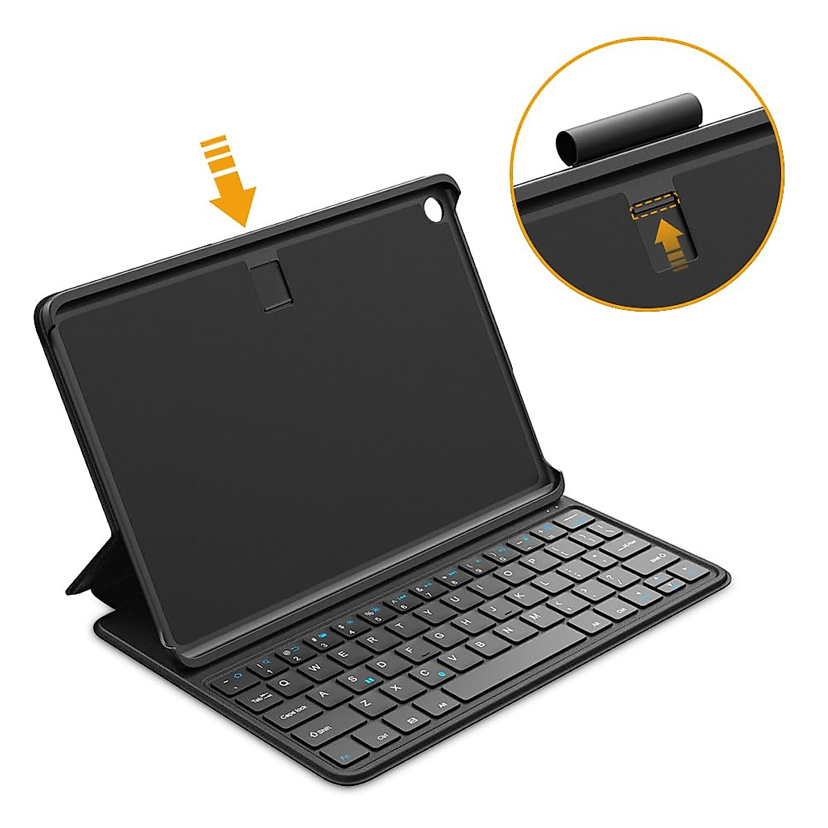 Made for Amazon Bluetooth Keyboard Case for Amazon Fire HD 10, (13th Gen, 2023 release)