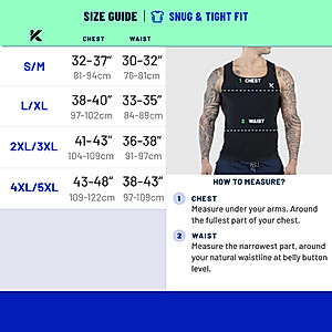 Kewlioo Men's Heat Trapping Pullover Sweat Enhancing Vest - Sauna Suit Shirt Compression Vest Shapewear Top for Gym Exercise