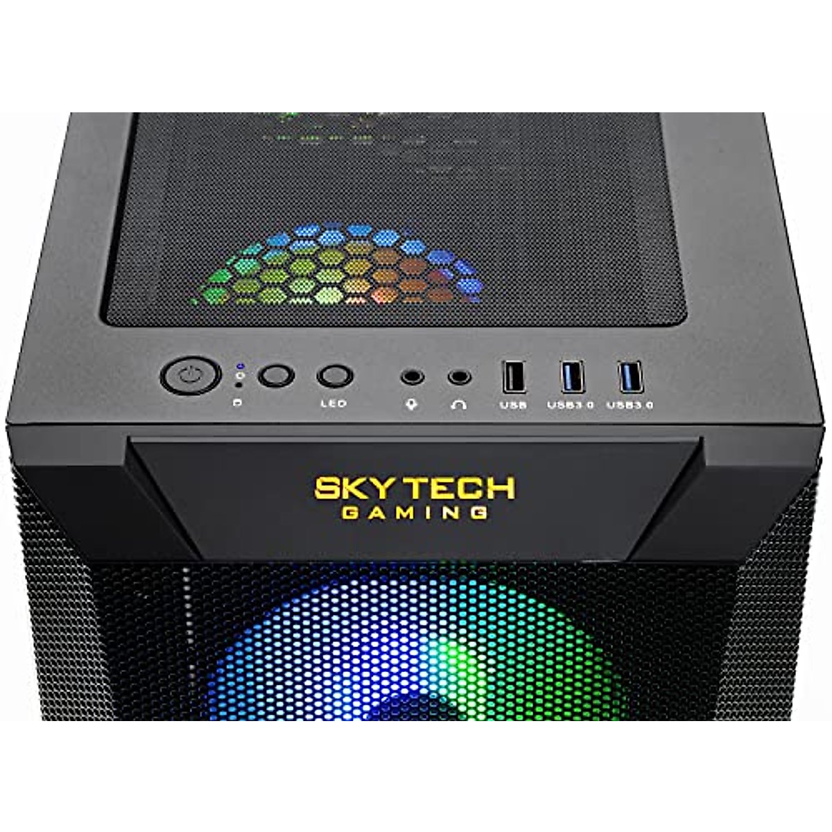 Skytech Gaming Skytech Chronos Gaming PC Desktop – Intel Core i5 12600K 3.7 GHz, NVIDIA RTX 3080, 1TB NVME SSD, 16GB DDR4 RAM 3200, 850W Gold PSU, 11 AC Wi-Fi, Windows 11 Home 64-bit