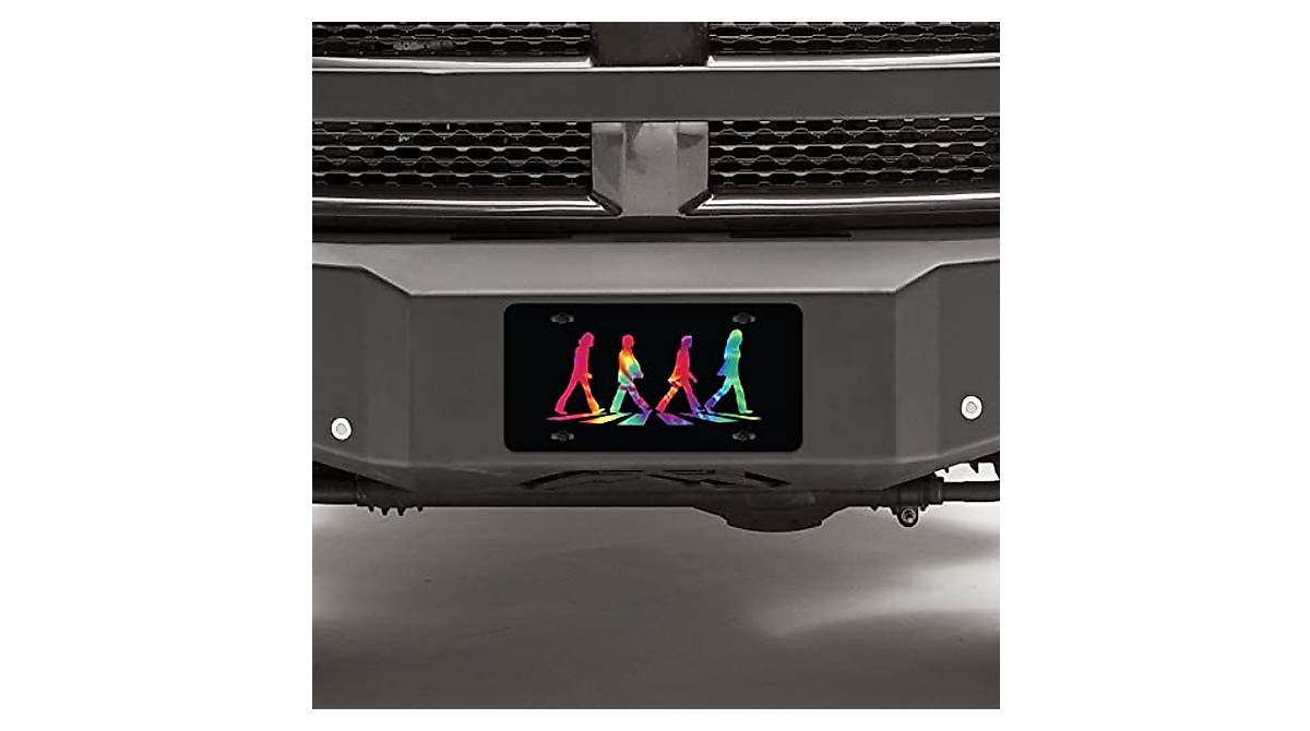 Beatles Abbey Road Vinyl License Plate - Stylish Gift