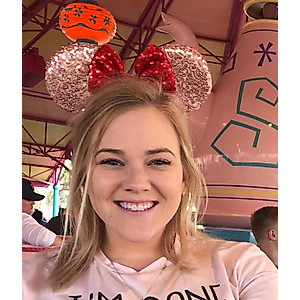 OBUY Bow Headbands Glitter Princess Party Decoration Adult Sparkly Mermaid Mouse Ears Headband for Girls Cosplay Costume for Girls & Women