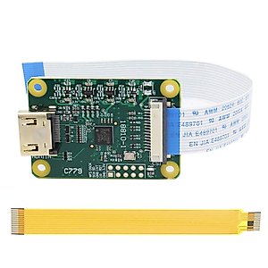 Geekworm Hdmi-in Module for Raspberry Pi, Hdmi to CSI-2 C779, Hdmi inpute TC358743 Supports up to 1080p25fps Compatible with Raspberry Pi 5/4B/3B+/3B/Pi Zero/W/2W