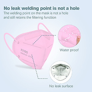 XINYA BAO 50 Packs KN95 Face Mask 5-Ply Breathable & Comfortable Filter Safety Mask with Elastic Ear loop and Nose Bridge Clip, Protective Face Cover Mask, Filter Efficiency ≥95% Multi Color.