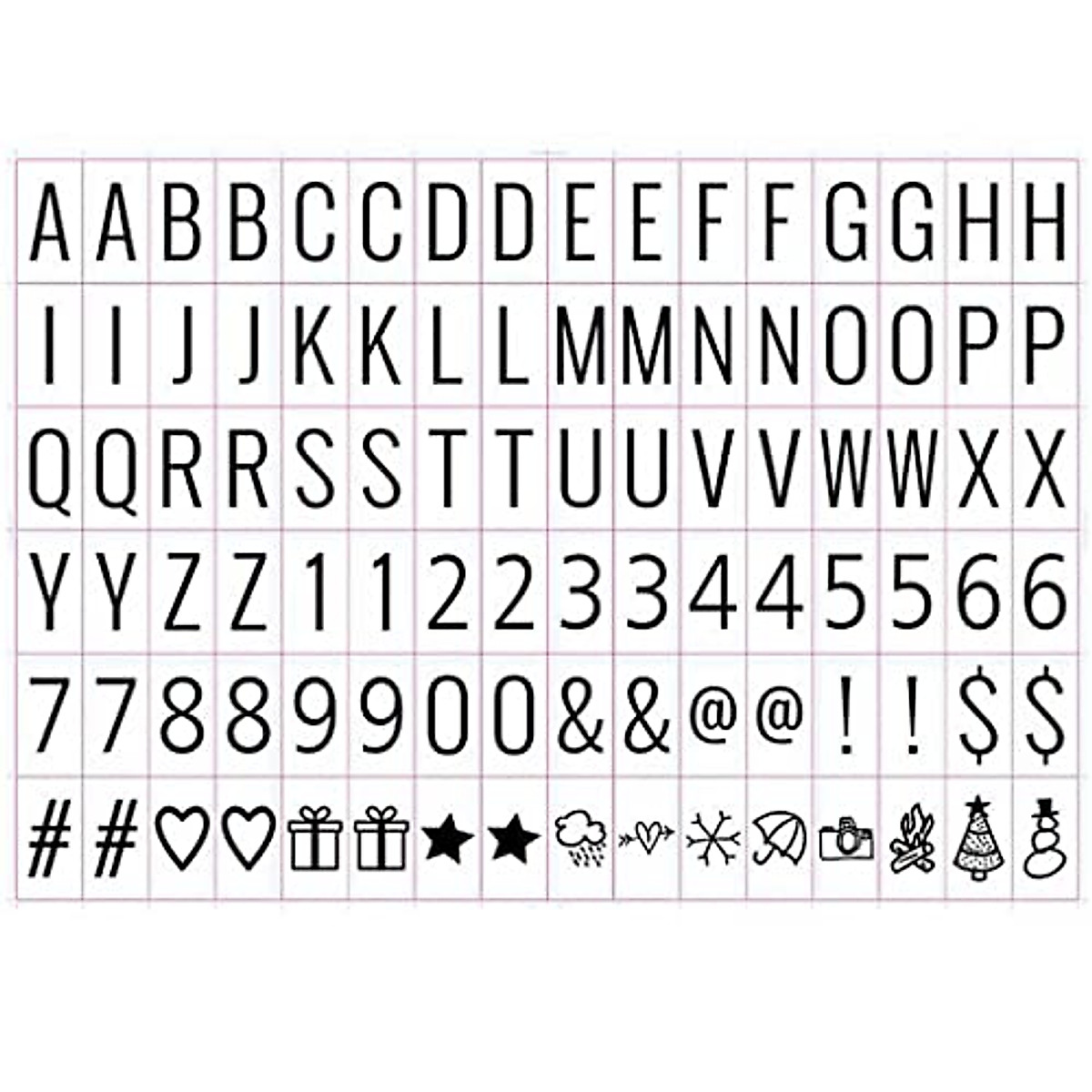 Cinema Light Box Cards,A5 Lightbox Letters & Symbols,Black Letters for Festival,Wedding, Party A4 Vintage Style Light up Message Board (Black)