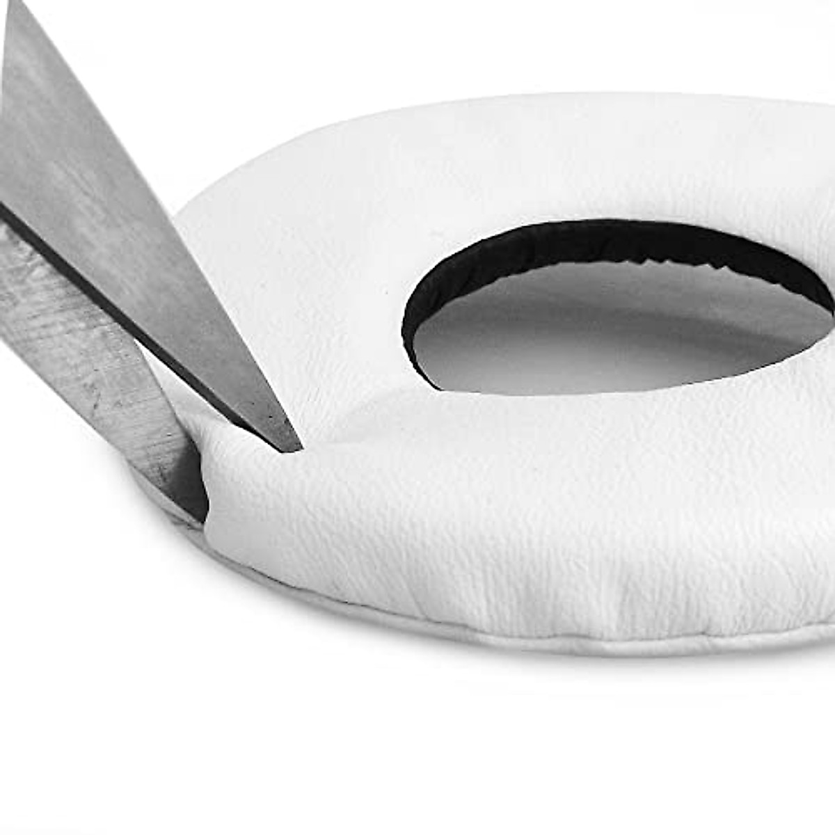 Krone Kalpasmos Replacement Earpads Compatible with Sony MDR-ZX310, Ear Cushion Compatible with Sony MDR-ZX330BT/DR-BT101/WH-CH500 and 70MM Round On-Ear Headphones(List Inside)(White)