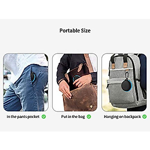 Earphone Carry Case, SUNGUY [5-Pack] Small Round Pocket Earbud Travel Carrying Case with Zipper for Smartphone Earphone, Wireless Headset, USB Cable, SD Cards Storage Bags, Masks and More