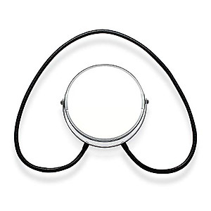 Double Sided Mirror, Standard Viewing and 5X Magnification, Mirror' arm is Flexible to Around The Neck