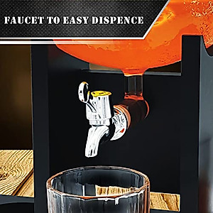 Football Whiskey Decanter Set with Glasses Spout Football Chiller,Whiskey Decanter Sets for Men,Tequila Liquor Decanter Whiskey Set Bourbon Gifts for Men Gifts for Dad Gifts for Boyfriend Him Husband