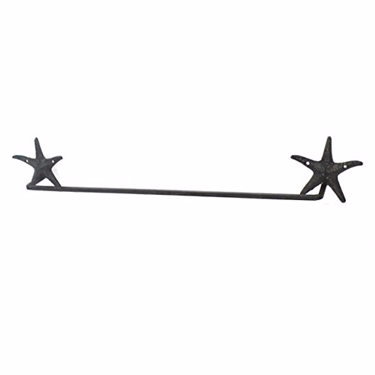 Hampton Nautical Cast Iron Starfish Large Bath Towel Holder 28" Bathroom Beach Home Decorating