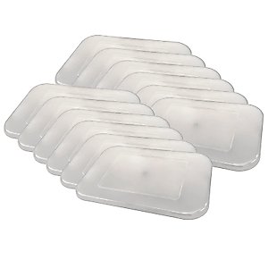 Teacher Created Resources Clear Plastic Storage Bin Lid - Small, Pack of 12