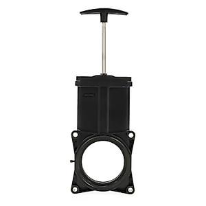 Camco RV Replacement Waste Valve with Handle - Features Durable Plastic Handle & 3-Inch Diameter Valve Opening (39513)