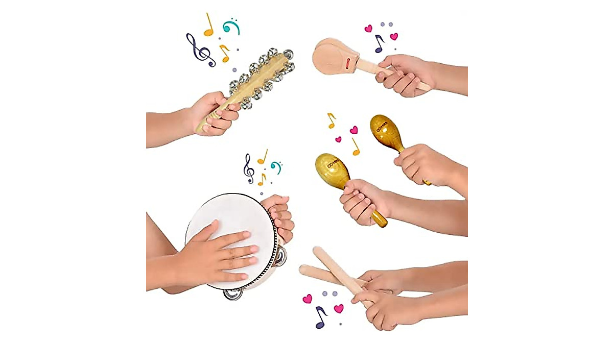 Toddler Musical Percussion Set - 14 Educational Instruments