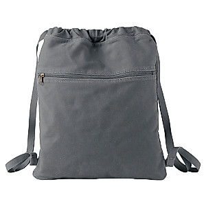 AP PIG/DYED CANVAS CINCH SACK (SMOKE) (OS)