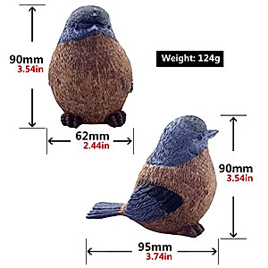 PUOO 3 Pieces Garden Birds Statues,Lawn Decorated Bird Figurine,Indoor Home Decor Resin Bird,Outdoor Patio Garden Tree Decoration Statue (Set 2)