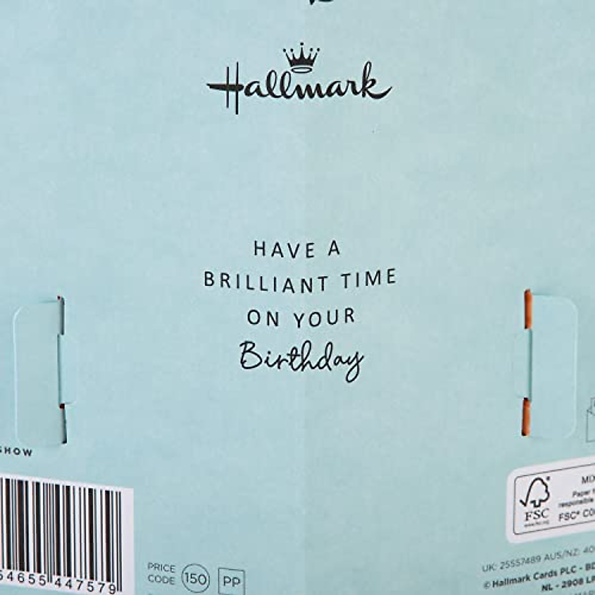 Hallmark 3D Birthday Card for Uncle - Cake and Candles Design