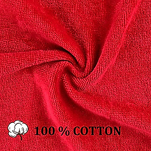 Christmas Hand Towels for Bathroom 16 x 25 inch, 3 Pack Embroidery Design 100% Cotton Super Soft and Absorbent Dish Towels , for Holiday, Kitchen, Drying, Cleaning Gift