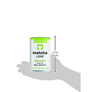 Matcha Love Green Tea Unsweetened Energy Shots, 5.2 Oz, Pack of 20