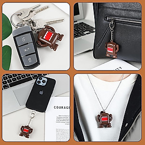 Pealonster Domo kun LED Keychain Flashlight - Ultra Bright, Cute Design with Sound Effects - Perfect for Car Keys and On-the-Go Fun - Battery Included