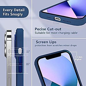 Penekin for iPhone 13 Pro Max Case, Military Grade Drop Protection Design for iPhone 13 Pro Max Case Clear with Screen Protector and Built in Camera Lens Protector (Blue)