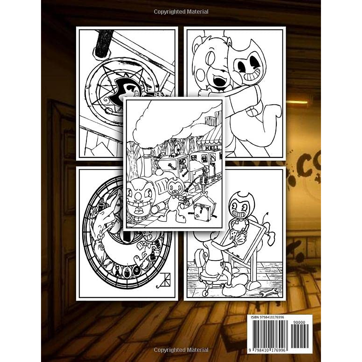 Bendỵ and The Ịnk Machịne Coloring Book: Encourage Creativity with One Sided Coloring Pages Featuring Stunning Illustrations about Iconic Scenes and Characters for Kids & Adults