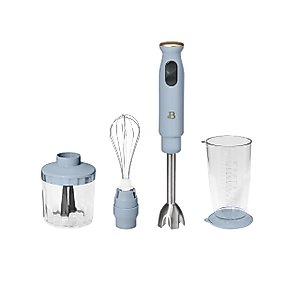 The Beautiful 2-Speed Immersion Blender with Chopper & Measuring Cup, Cornflower Blue by Drew Barrymore