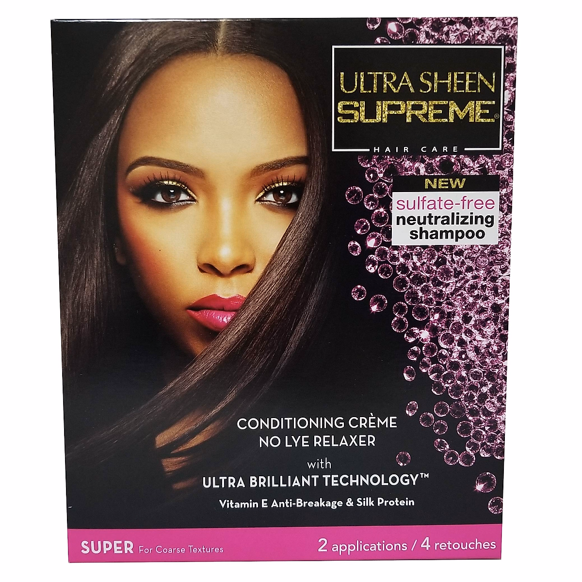 Ultra Sheen Supreme No-lye Relaxer Conditioning Creme Kit, Super, 1 Ea, 1count