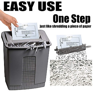 laffeya Paper Shredder Sharpening & Lubricant Sheets & Shredder Cleaning Sheets (12 Pack)