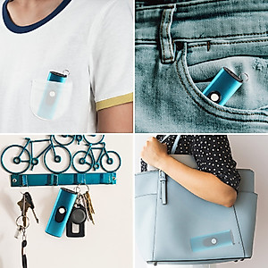 MAGICUTLERY Micro Mini Stun Gun Flashlight Less Lethal Tazor Ungun Self Defense for Women Men Like Teiser Electrico Taxer, USB Recharge, Blue