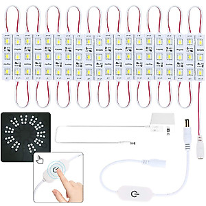 10ft 60 LED Under Cabinet Lighting Kit for Kitchen,Cupboard,Showcase,2400lm,6000K White