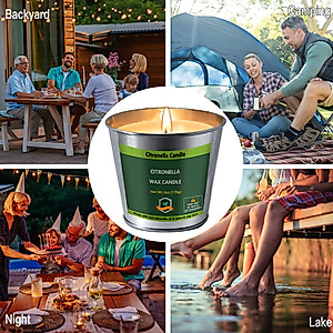 Arhalulu Citronella Candles Outdoor, 6 OZ Pack of 4 128 Hours Burning, Citronella Candles Set Outside for Party Hiking Camping Patio BBQ Deck Lanai Garden Yard Home Balcony