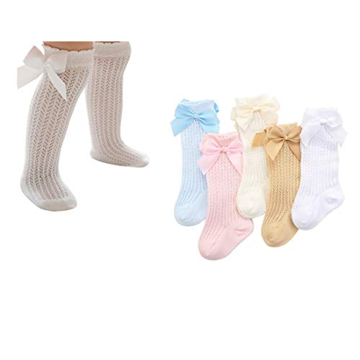 Sunlunckystar Knee High Socks for Baby Girls 1-2 Years