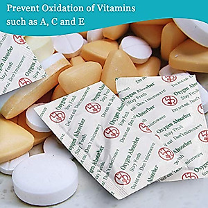 ATSAMFR 500cc(50Packets) Food Grade Oxygen Absorbers Packets for Long Term Food Storage,Oxygen Absorbers for Home Made Jerky