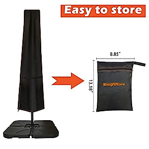 SnugNiture Umbrella Cover for 7ft to 11ft Garden Outdoor Umbrella Heavy Duty Oxford Fabric Patio Umbrella Covers Waterproof with Zip