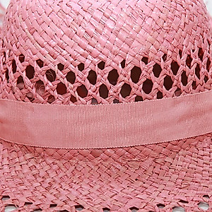 JJYGTTG Ladies Oversized Beach Cutout Hat Colorful Sun Hat Women's Big Brim Holiday Floppy Hat Foldable (Color : C, Size : One Size)
