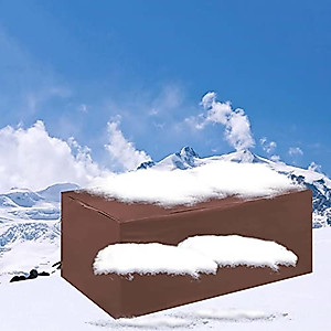 RGRE 48x24x29in Garden Furniture Covers Waterproof, Extra Large Garden Table Cover, Windproof Outdoor Furniture Set Covers, 420D Heavy Duty Oxford Fabric Patio Furniture Cover Square