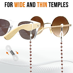 SIGONNA Eye Glasses String Holder - Premium Beaded Eyeglass Holders Around Neck - Eyeglass Chain Cord for Women