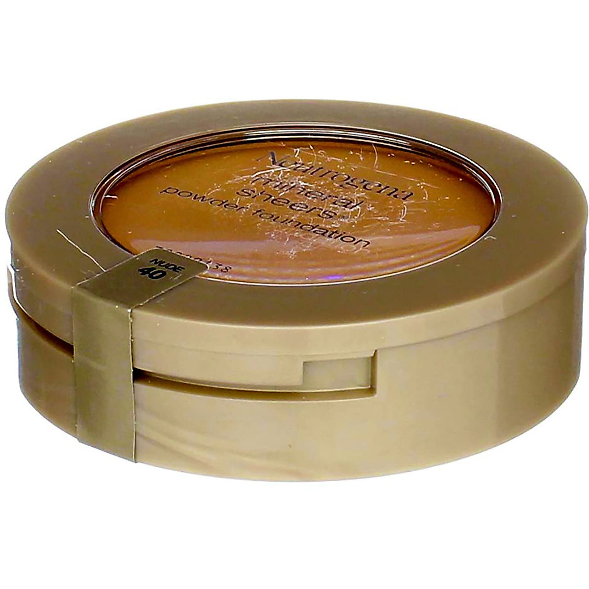 Neutrogena Mineral Sheers Compact Powder Foundation, Lightweight & Oil-Free Mineral Foundation, Fragrance-Free, Nude 40,.34 oz