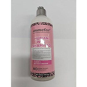 immetee 2 in 1 Shampoo & Conditioner for Wig, Soak & Rinse Wig Shampoo for Human and Synthetic Hair, Prolong Wig life. 300ml/10.1fl oz (For Natural Wigs)
