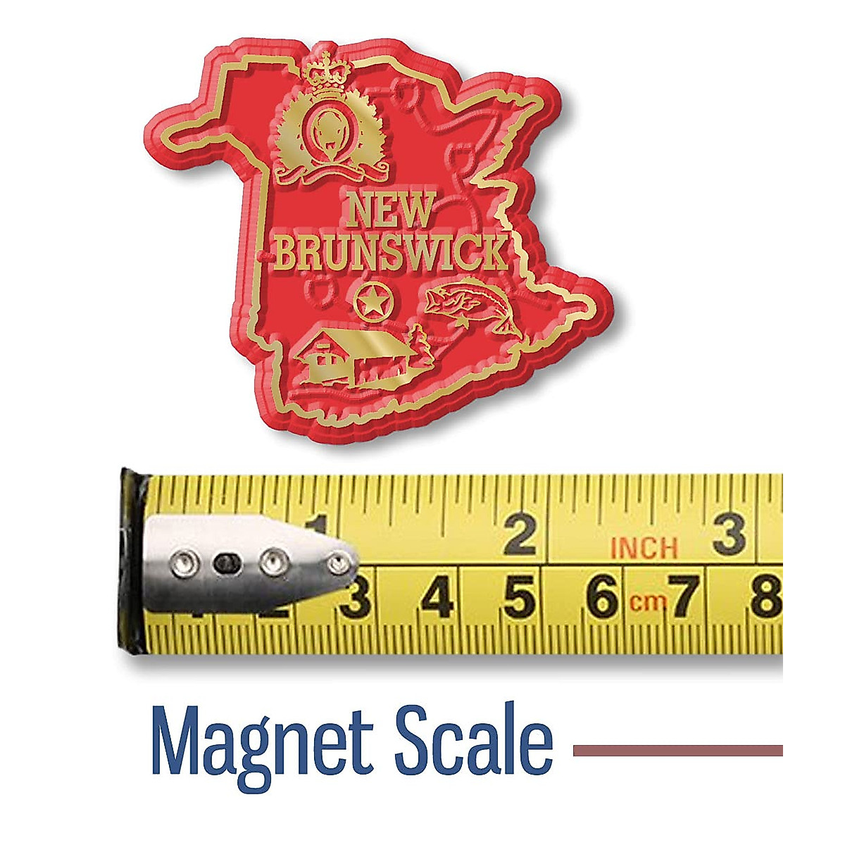 New Brunswick Province Magnet by Classic Magnets, Collectible Souvenirs Made in The USA