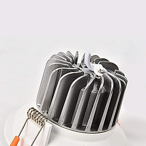 SANBDDLYY European Ceiling Spotlight High Brightness Led Spotlight Creative Ceiling Lights White Aluminum Fashion Recessed Downlight Floodlight Embedded Integrated Restaurant Clothing Store Lighting