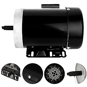 1HP Electric Motor 1725 RPM General Purpose Three Phase Motor 56C Frame 5/8“ Shaft Diameter Rolled Steel Shell 60HZ 230V/460V TEFC