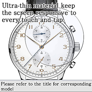 Puccy 3 Pack Screen Protector Film, compatible with YAMAZEN CHRONOWEAR QSW-01H TPU Guard （ Not Tempered Glass Protectors ） (new version)