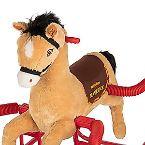 Rockin' Rider Maverick Plush Spring Horse , Brown , Large